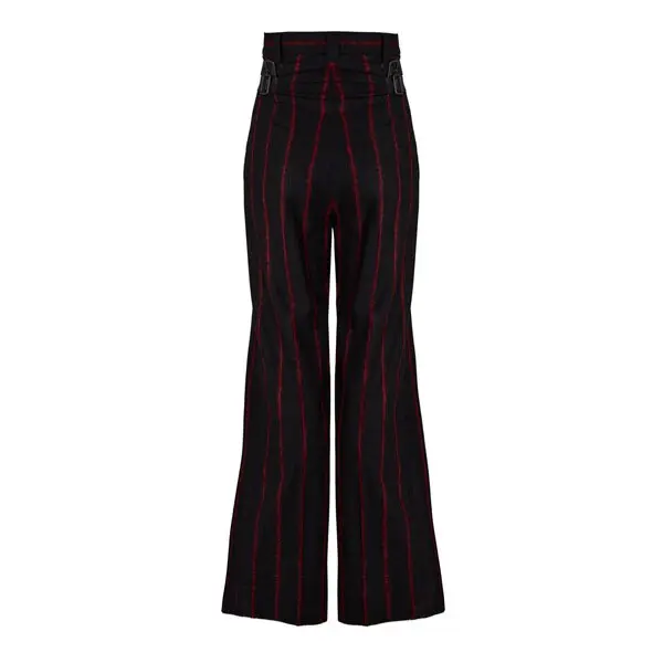 VIVIENNE WESTWOOD High-waisted Vertical Stripe Wide-leg Trousers