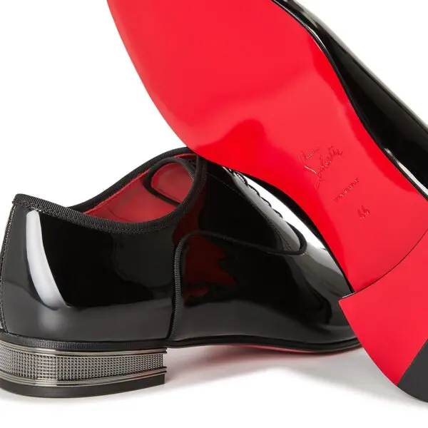 CHRISTIAN LOUBOUTIN Patent Leather Low-heel Shoes