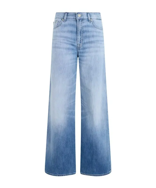 7 For All Mankind High-rise Wide-leg Jeans