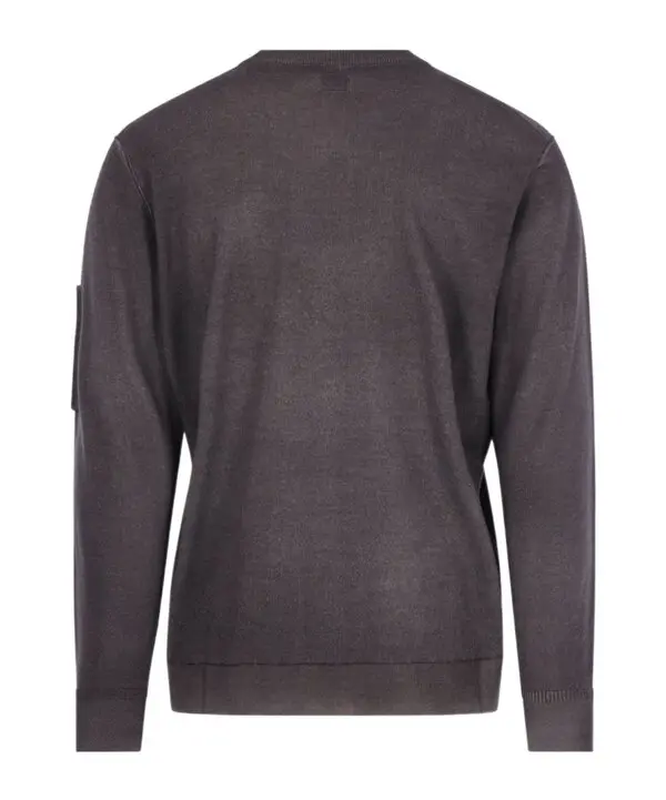 C.P. COMPANY Lens Detail Crewneck Jumper - Black