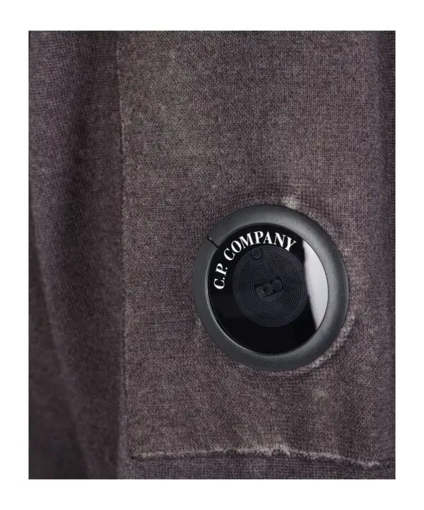 C.P. COMPANY Lens Detail Crewneck Jumper - Black