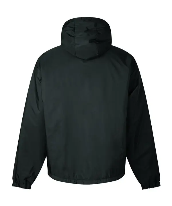 Prada Hooded Zip-up Windbreaker With Logo