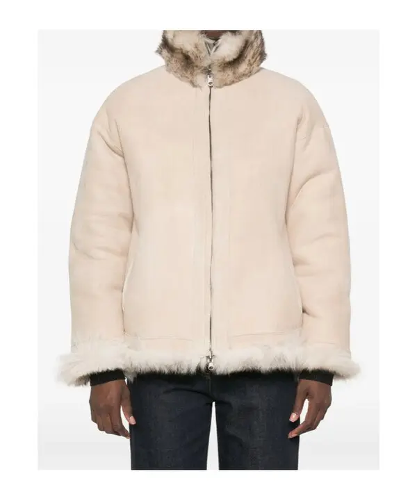 SALVATORE SANTORO Long Sleeve Faux Fur Jacket