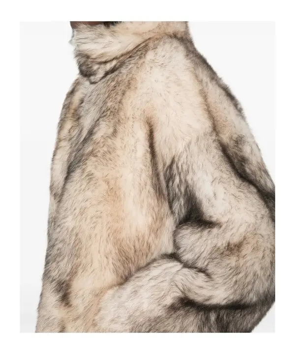 SALVATORE SANTORO Long Sleeve Faux Fur Jacket