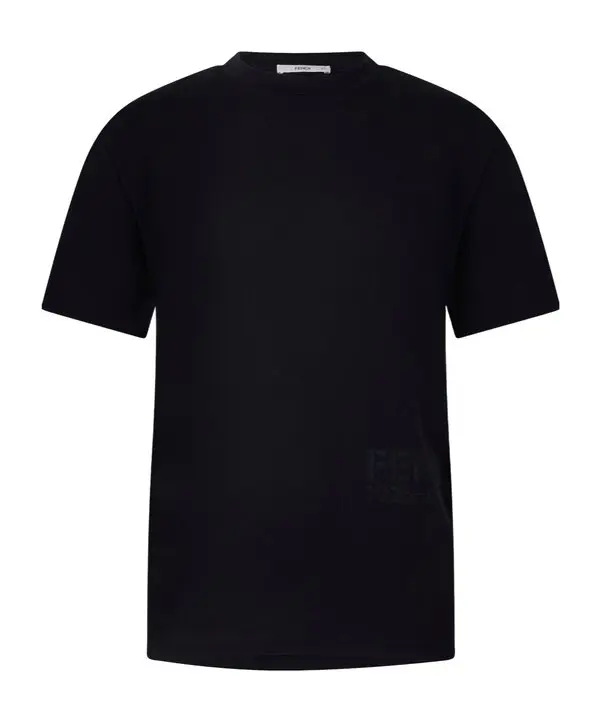 Fendi Loose-fit Crew Neck Short-sleeve T-shirt - Black