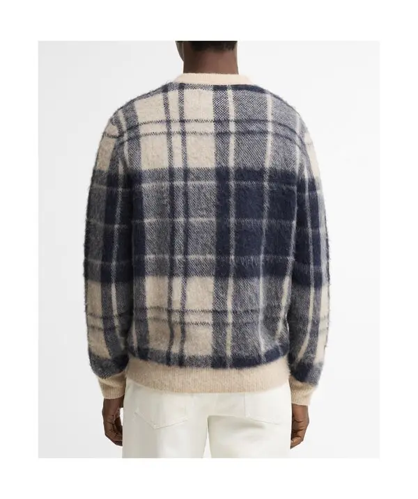 Barbour Plaid V-neck Sweater