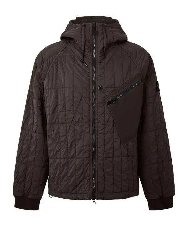 Stone Island Hooded Quilted Jacket