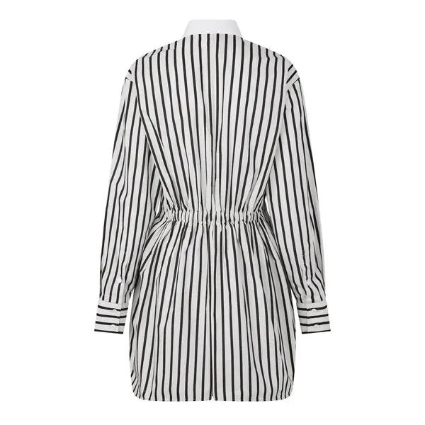 Valentino Garavani Vertical Stripe Shirtdress With Bow Detail - No