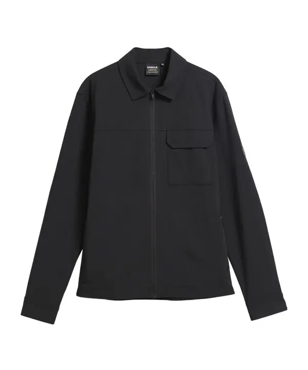 Barbour Long-sleeve Zip-up Shirt Jacket With Flap Pocket