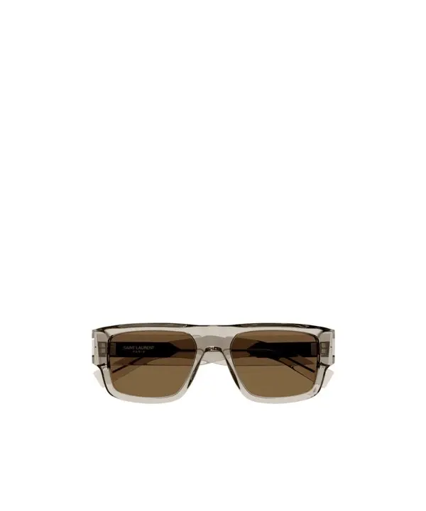 Saint Laurent Translucent Square Frame Sunglasses - No