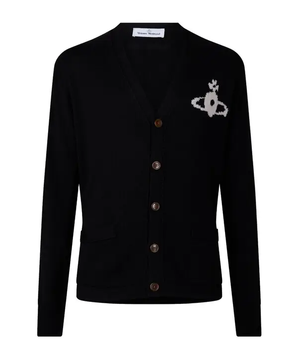 VIVIENNE WESTWOOD V-neck Button-front Knit Cardigan