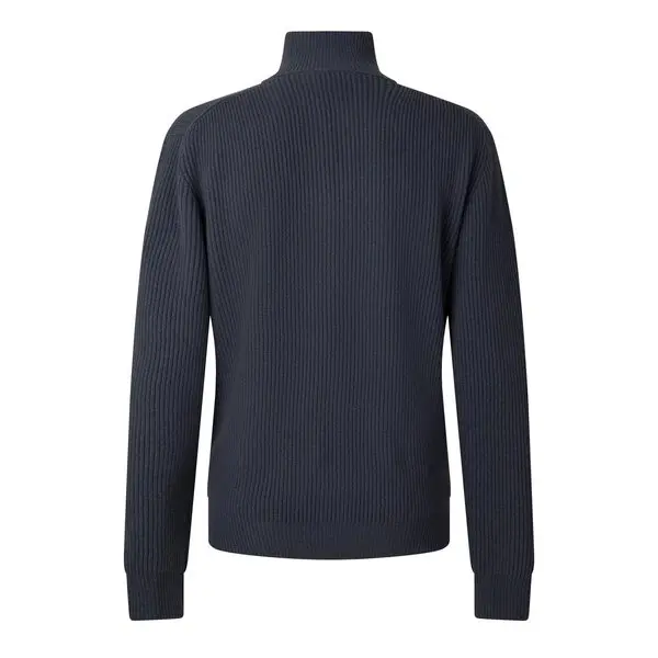 Canada Goose Mock Neck Half-zip Ribbed Knit Sweater