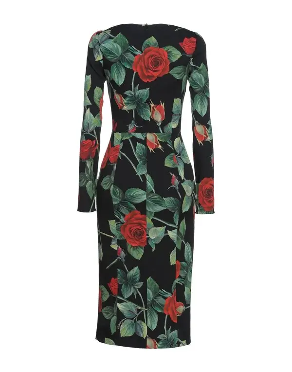 Dolce & Gabbana Printed Long Sleeve Dress