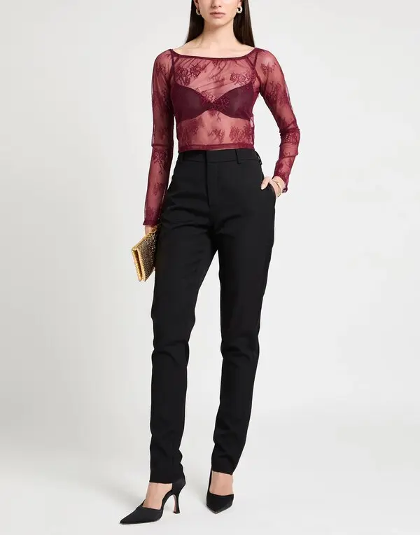 Saint Laurent Solidcolor Wool Trousers