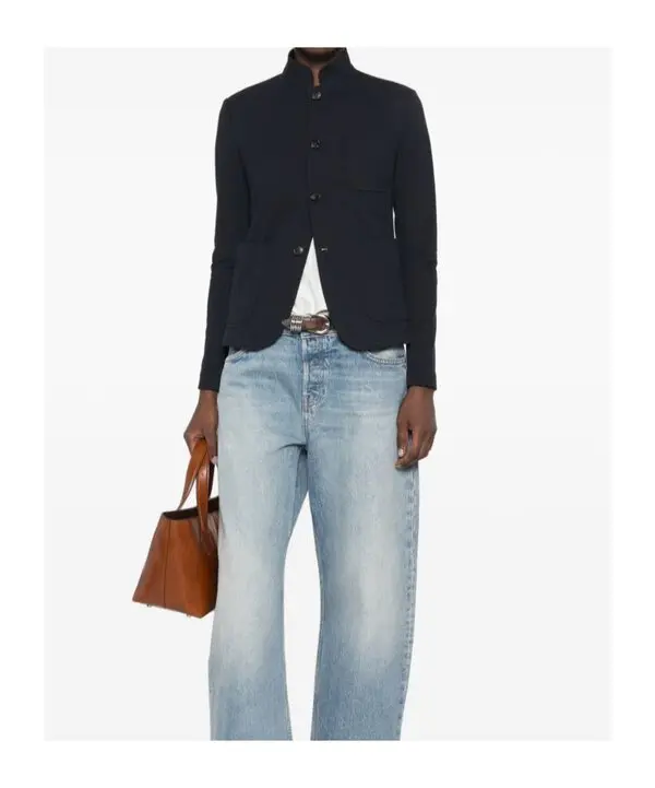 CIRCOLO 1901 Mandarin Collar Patch Pocket Jacket