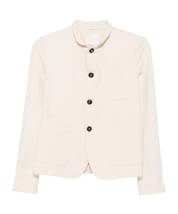 CIRCOLO 1901 Mandarin Collar Patch Pocket Blazer