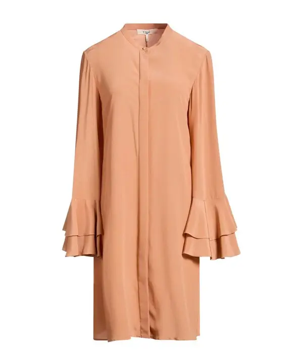 Chloé Satin Flared Sleeve Dress