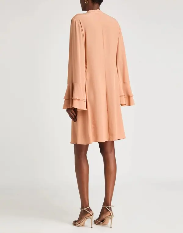 Chloé Satin Flared Sleeve Dress