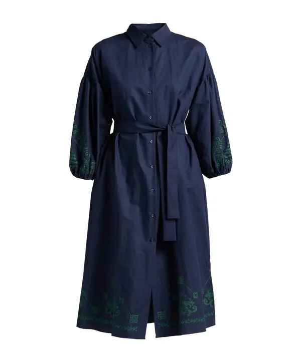 Max Mara Embroidered Shirt Dress
