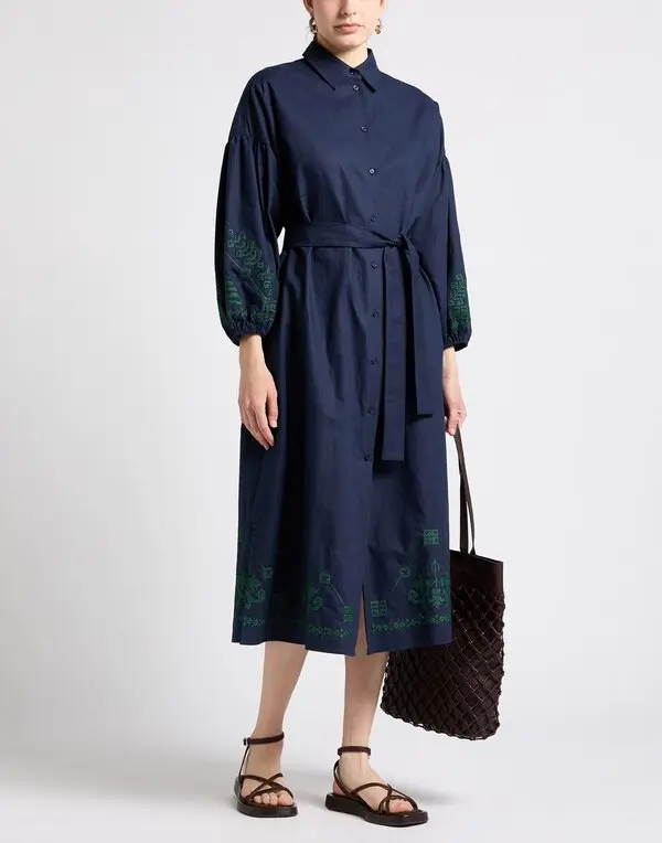 Max Mara Embroidered Shirt Dress