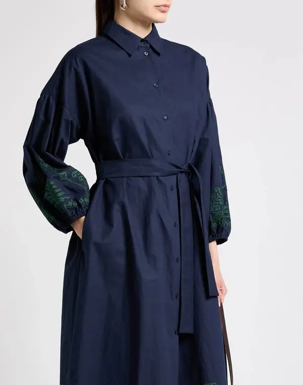 Max Mara Embroidered Shirt Dress