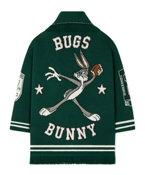 Alanui X Looney Tunes Bugs Bunny & Sylvester Wool Cardigan