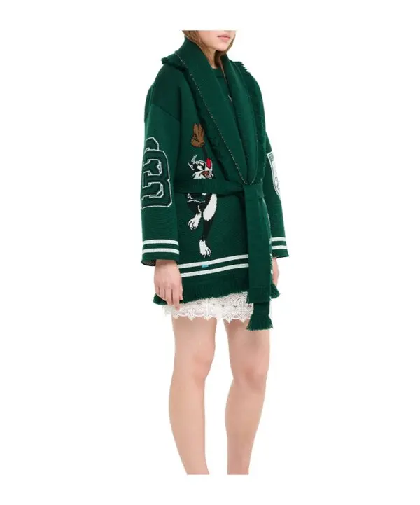Alanui X Looney Tunes Bugs Bunny & Sylvester Wool Cardigan