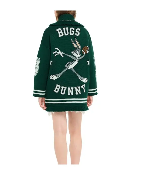 Alanui X Looney Tunes Bugs Bunny & Sylvester Wool Cardigan