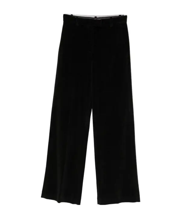 CIRCOLO 1901 Velvet-effect Wide-leg Trousers