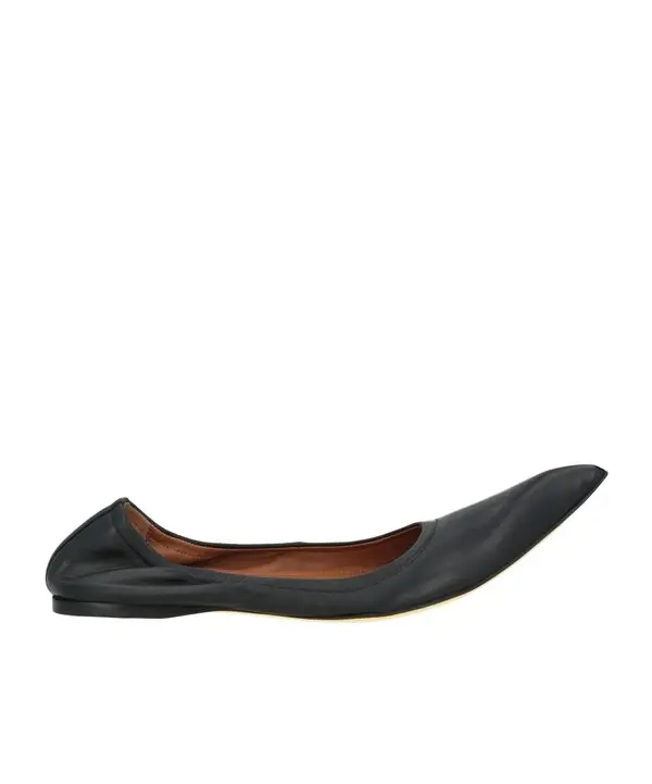 Marni Leather Pointed Toe Ballet Flats