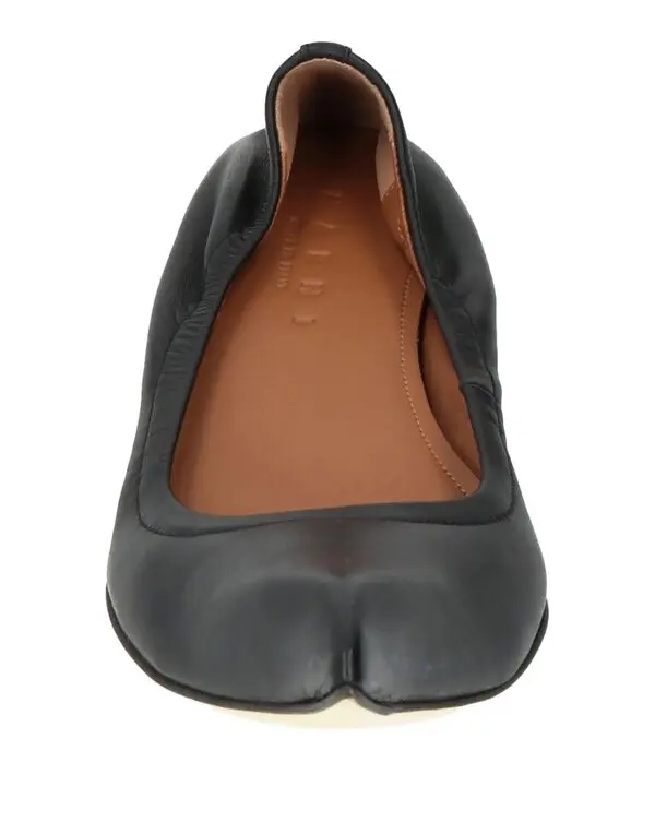 Marni Leather Pointed Toe Ballet Flats