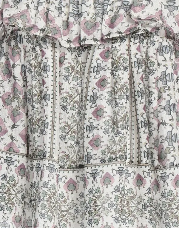 Isabel Marant Étoile Sleeveless Floral Print Ruffled Top