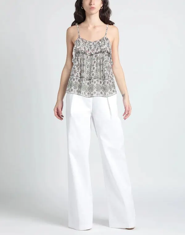 Isabel Marant Étoile Sleeveless Floral Print Ruffled Top