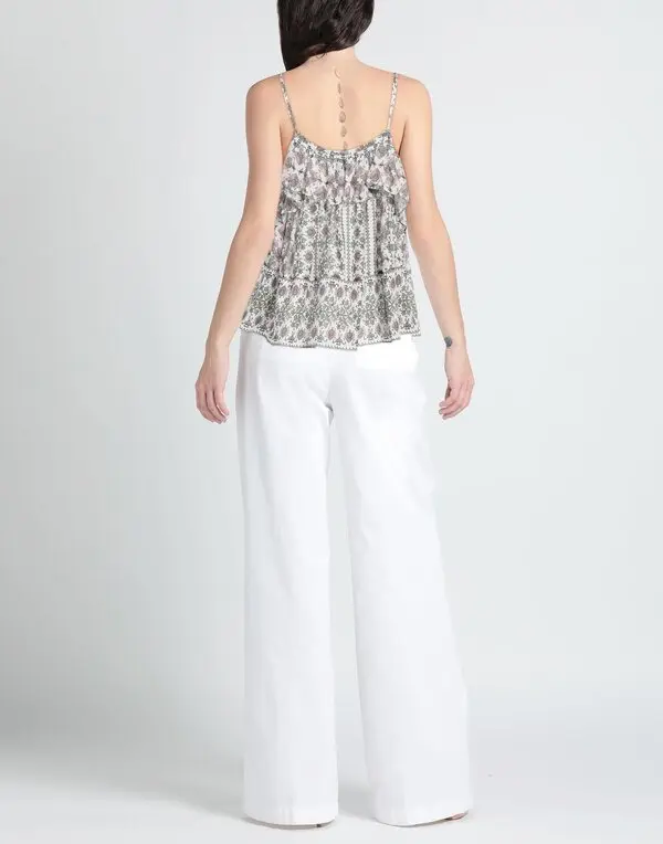 Isabel Marant Étoile Sleeveless Floral Print Ruffled Top