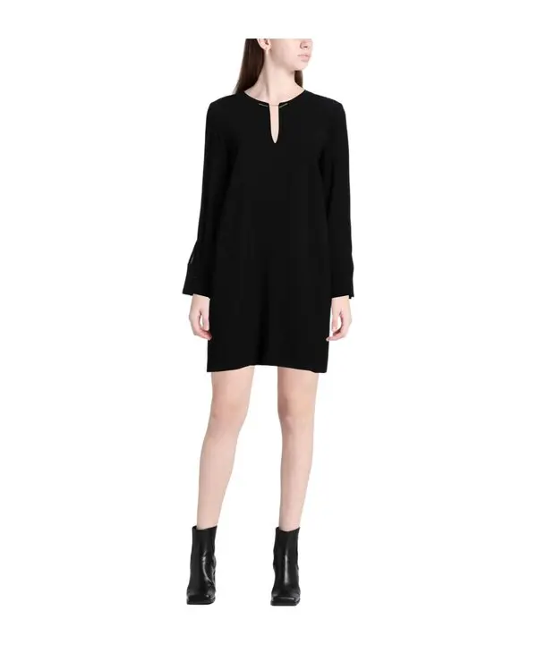 Max Mara Solid Color Long Sleeve Dress