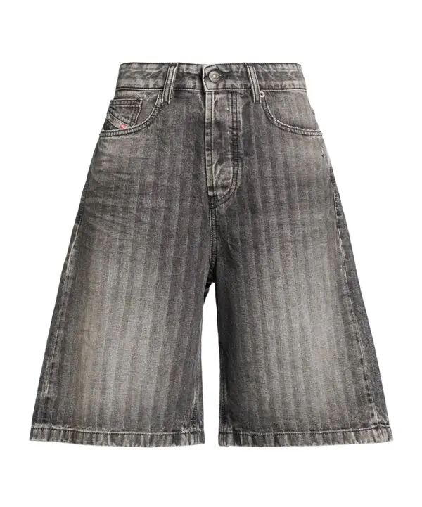 DIESEL® Striped Denim Shorts