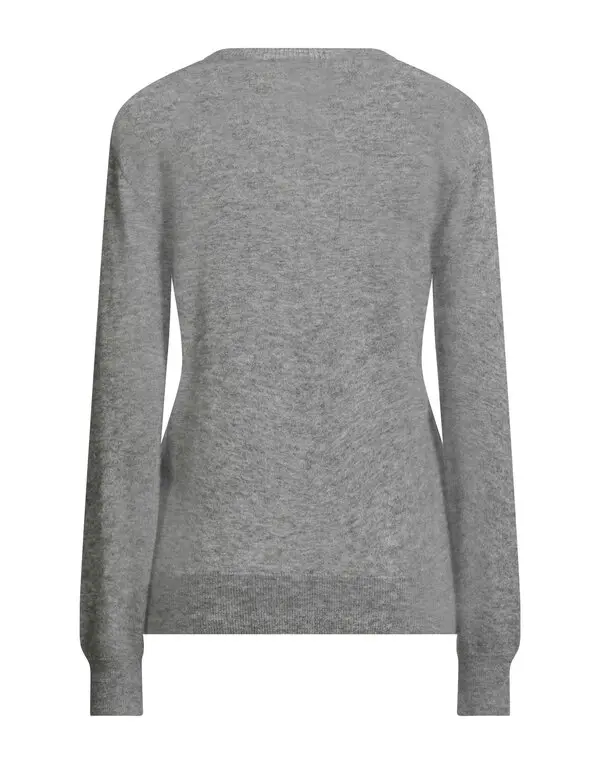 Saint Laurent Lightweight Knit Long Sleeve Crewneck Top