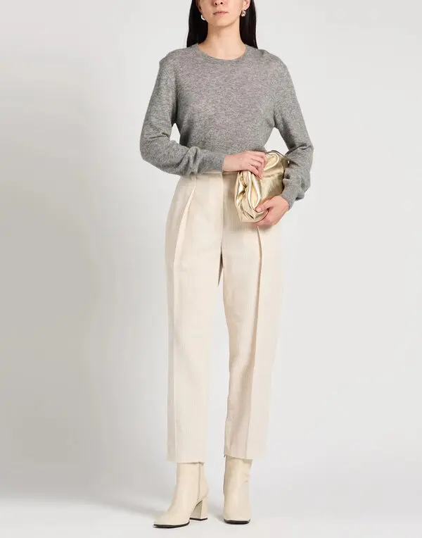 Saint Laurent Lightweight Knit Long Sleeve Crewneck Top