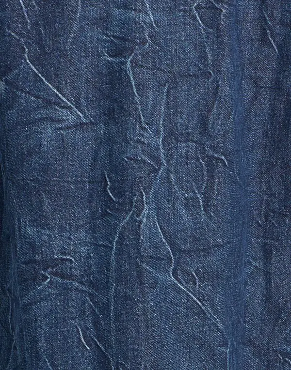 GANNI Denim Short Sleeve Shirt Dress
