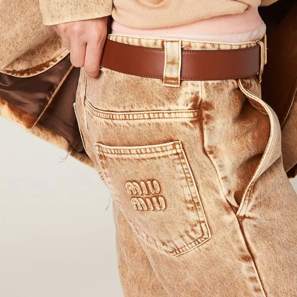 Miu Miu Logo Jeans