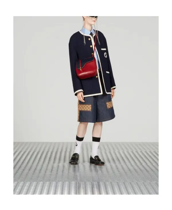 Gucci High-waist Denim Bermuda Shorts