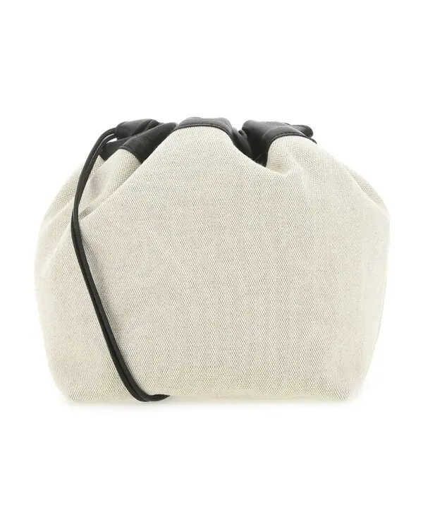 JIL SANDER Logo Printed Drawstring Bucket Bag