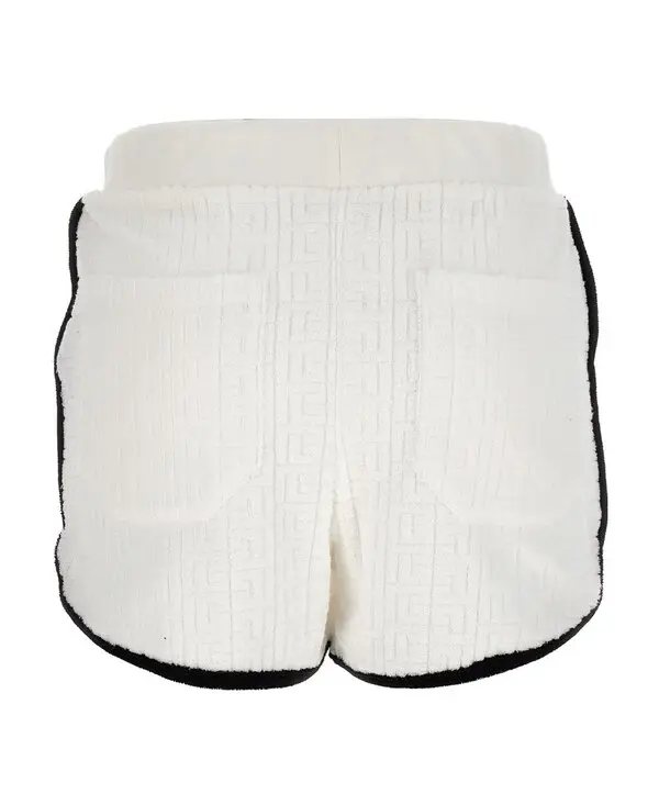 Balmain Monogram-motif Towel Shorts