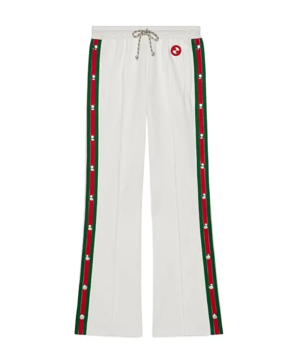 Gucci Web-stripe Press-stud Track Pants