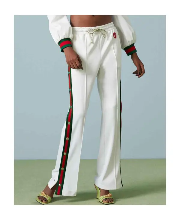 Gucci Web-stripe Press-stud Track Pants