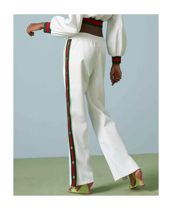 Gucci Web-stripe Press-stud Track Pants