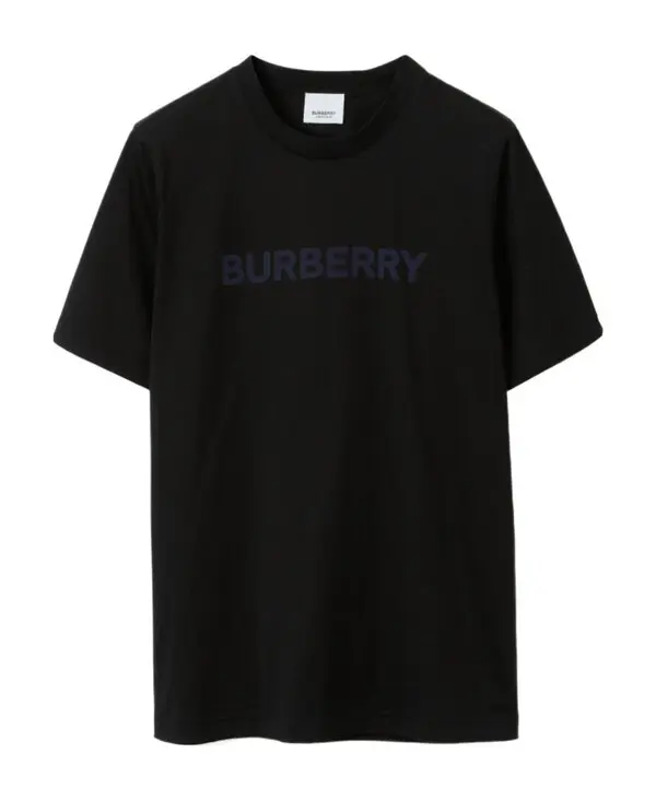 Burberry Logo-print Cotton T-shirt - Black