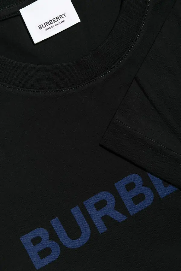 Burberry Logo-print Cotton T-shirt - Black