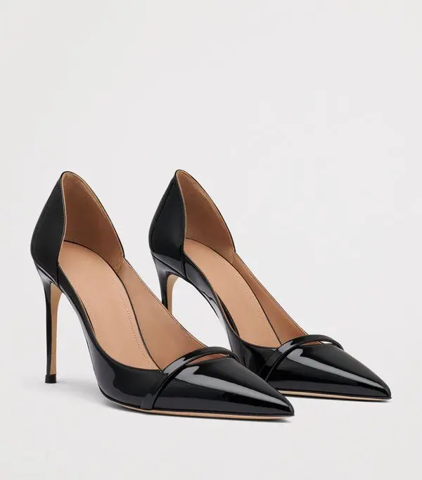 MALONE SOULIERS Patent Leather Heeled Pumps
