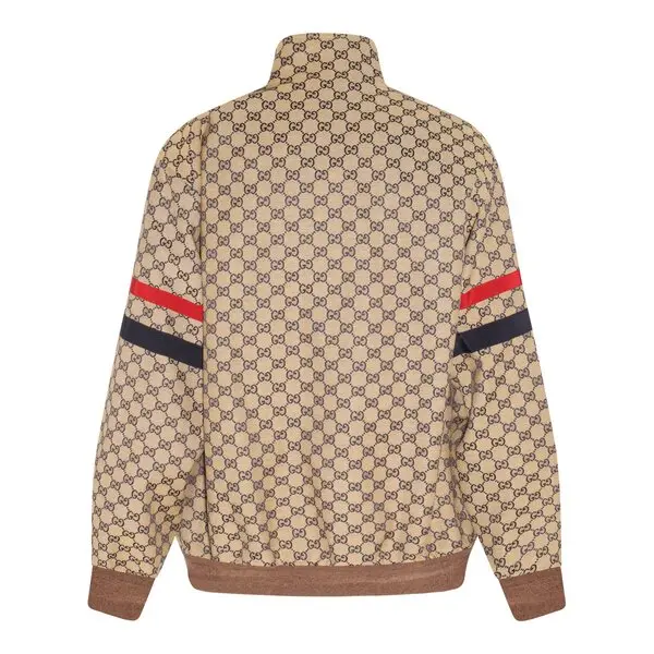 Gucci Gg Cotton Canvas Bomber Jacket